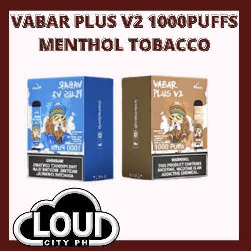Vape 𝐂𝐎𝐃 Authentic Vabar Plus V2 1000 Puffs Brand New Sealed 100 ...