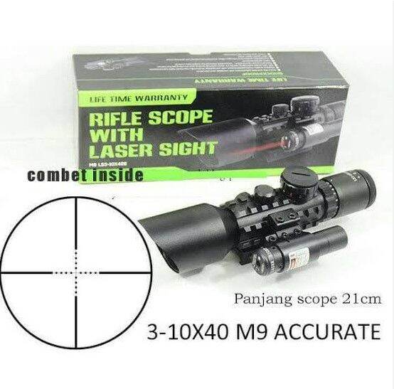 Teleskop dan laser merah seri M9 LS 3-10 x 42 E | Lazada Indonesia