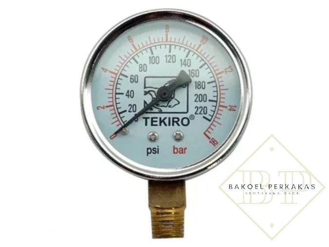 Manometer 4-6-10 Bar Tekiro Original Pressure Gauge Mano Meter Alat ...