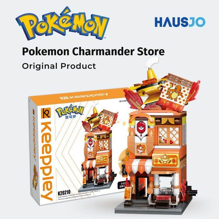 Pokemon Charmander Hotpot Store Lego Set Original Keeppley | Lazada ...