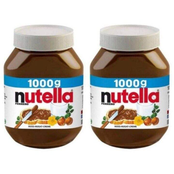 [พร้อมส่งทันที] (ขวดแก้ว1000กรัม) Nutella 900กรัม ขวดพลาสติก แยมนูเท ...