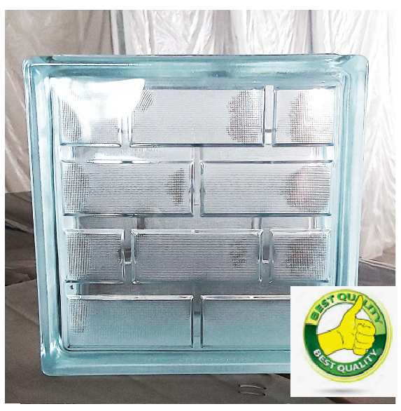 Brick Design Cool Glass Block 190mm x 190mm x 80mm Good Quality Glass ...