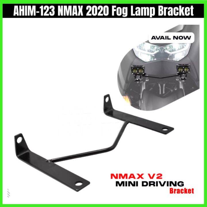 AHIM-123 NMAX 2020 Fog Lamp Bracket Support for Mini Driving Light FOR ...
