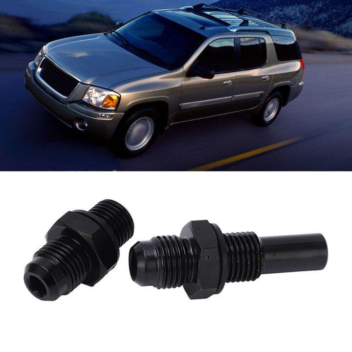 Trans Cooler Fitting Aluminium Alloy Antirust Transmission Oil Cooler Adapter Black for ...