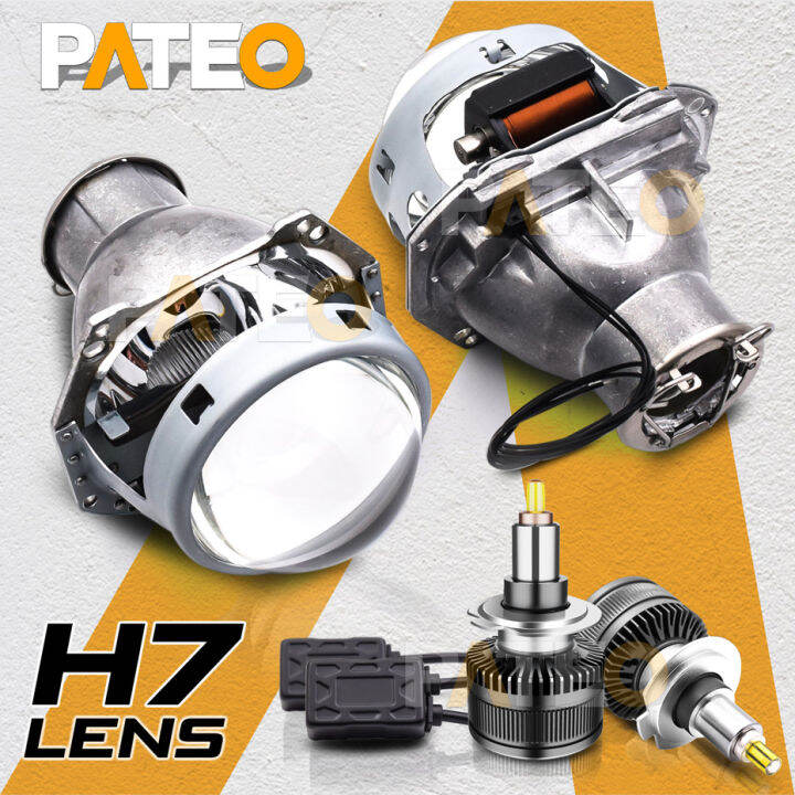 3.0 inch H7 HID LED Headlight Lenses D2S Bi-xenon Projector H7 LED Lens ...