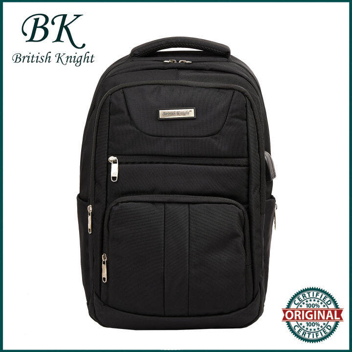 British Knight B21DO86323 CRB Black Corporate Bag Laptop Backpack with ...