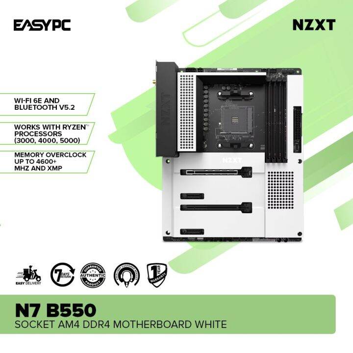 EasyPC | NZXT N7 B550 Socket Am4 Ddr4 Motherboard White | Lazada PH