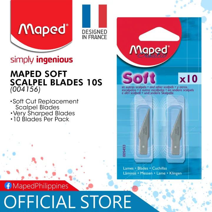 MAPED Creativ Soft Scalpel Blades | 10s | In Blister Pack | 009493 ...