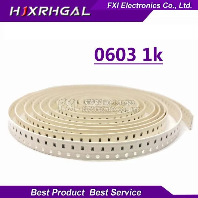 300PCS 0603-1k 0603 Chip Fixed Resistor SMD Resistor 1K ohm 102 New ...
