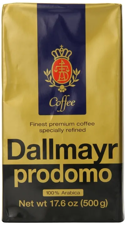 Dallmayr Gourmet Coffee, Prodomo (Ground), 17.6-Ounce Vacuum Packs ...