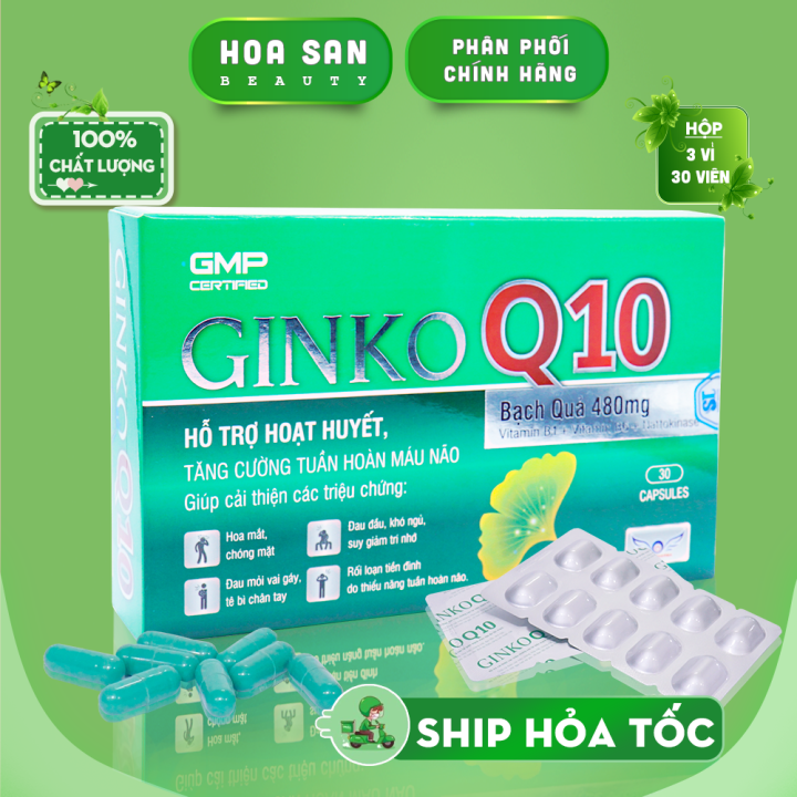 Ginko Q10 Cải Thiện Đau Đầu Chóng Mặt, Mất Ngủ, Tiền Đình, Đau Mỏi Vai ...