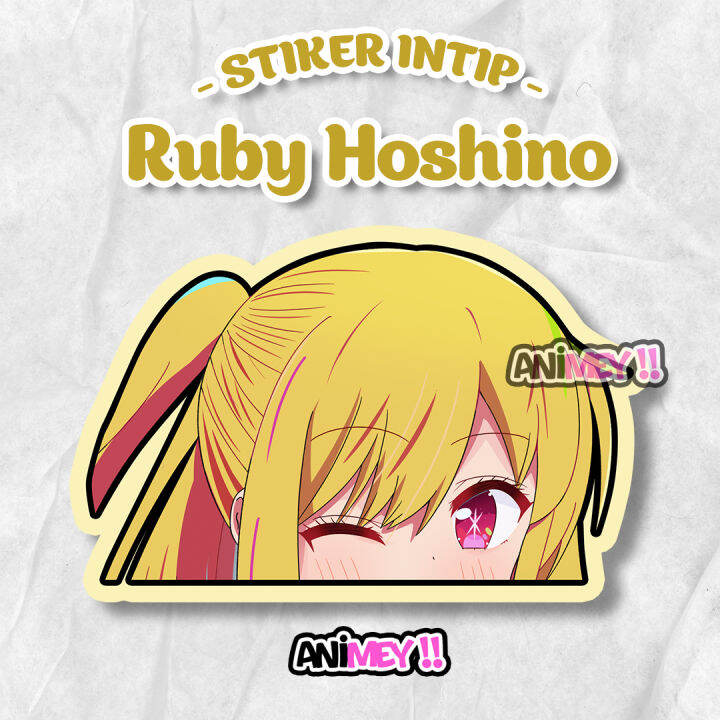 Stiker Intip Ruby Hoshino / Sticker Anime Waterproof | Lazada Indonesia