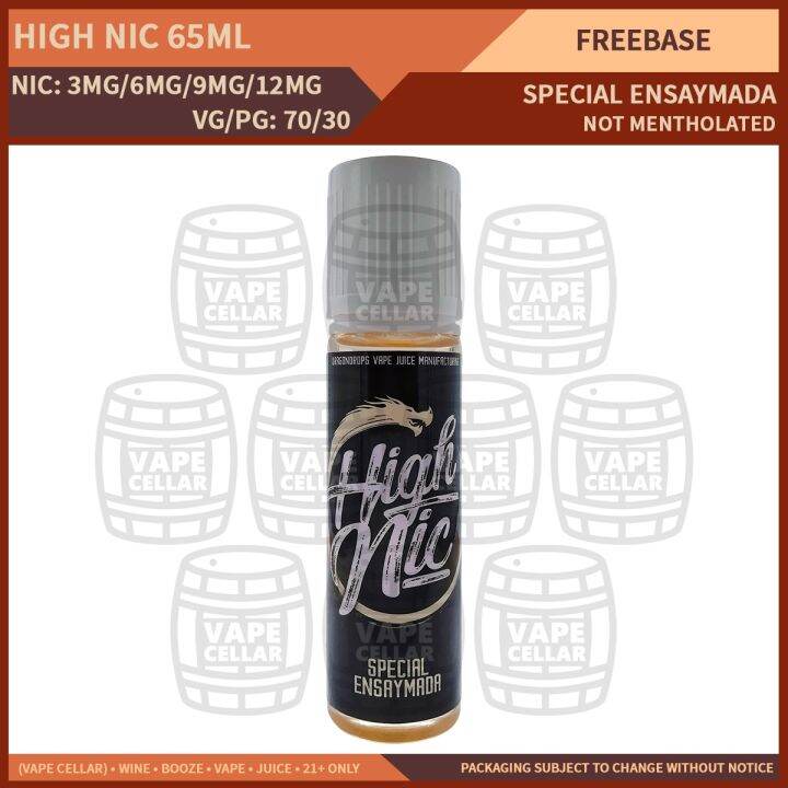 High Nic 65ML Special Ensaymada (3MG, 6MG, 9MG, 12MG) | Lazada PH