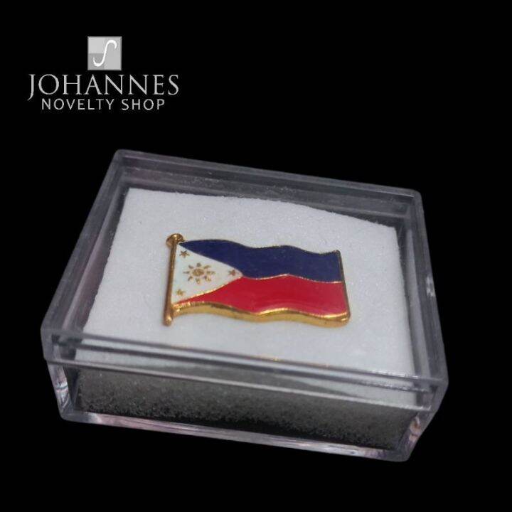 Philippine Flag Lapel Pin with Acrylic Case [#03] | Lazada PH