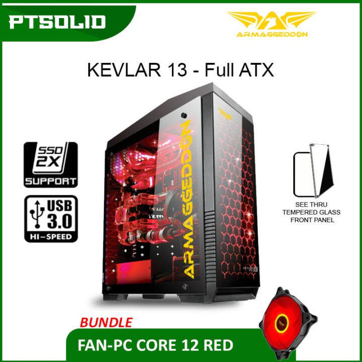 Casing PC Gaming Armaggeddon Kevlar 13 - Acrylic Full ATX Chassis ...