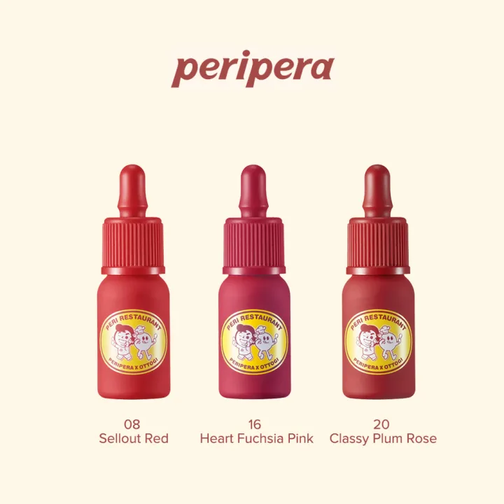 PERIPERA X OTTOGI Ink the Velvet (4G), Peri Restaurant Limited Edition, Korean Lipsticks Lip ...