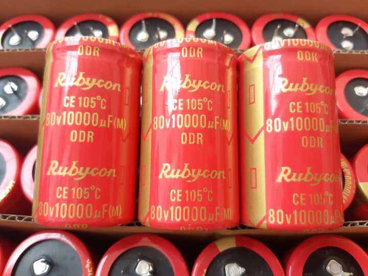 RUBYCON ELCO ELKO RUBYCON 10000uf 80v Volt GOLD SUPER RED MERAH ...