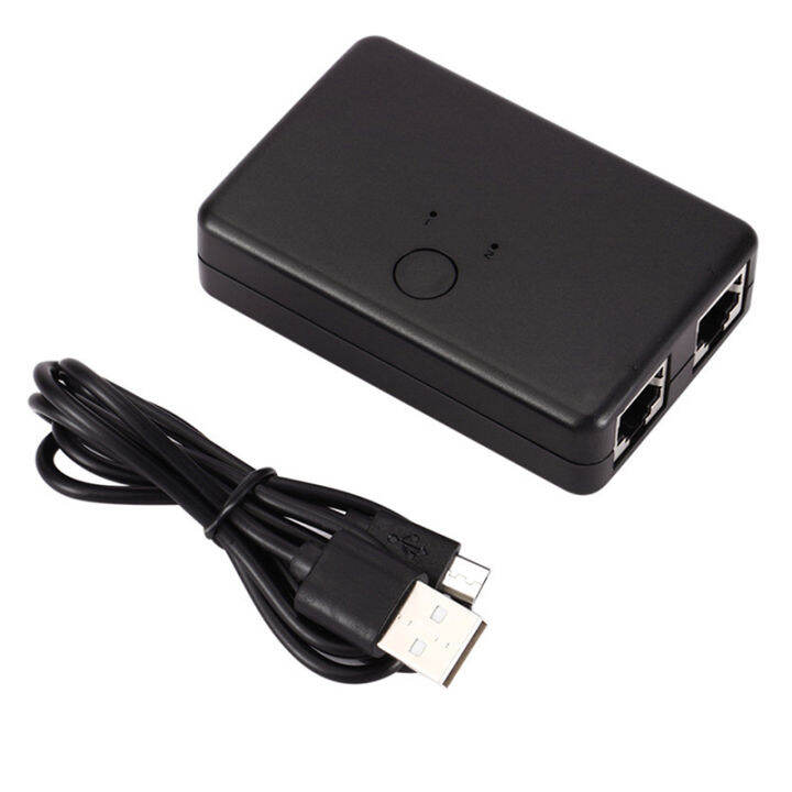 [Quiet] Mini 2 Port RJ45 Lan Hub Network Switch Box Computer Ethernet ...