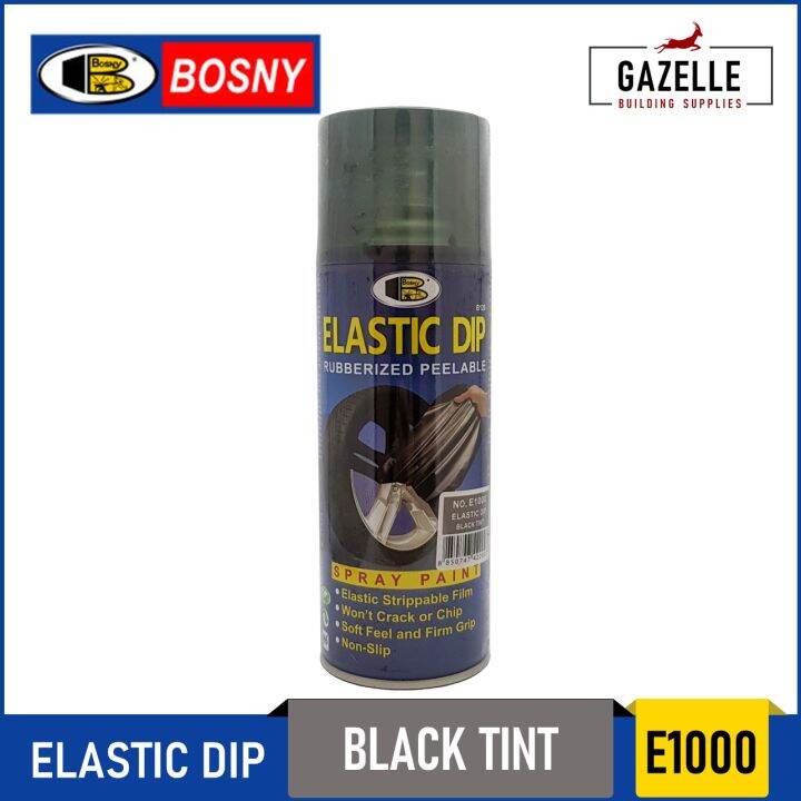 Bosny Elastic Dip Rubber Coating Peelable Spray Paint 20 Colors - E4 Flat Black / E39 Gloss ...