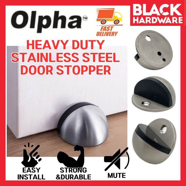 Black Hardware Penahan Pintu Rumah Bilik Door Stopper Heavy Duty Door ...