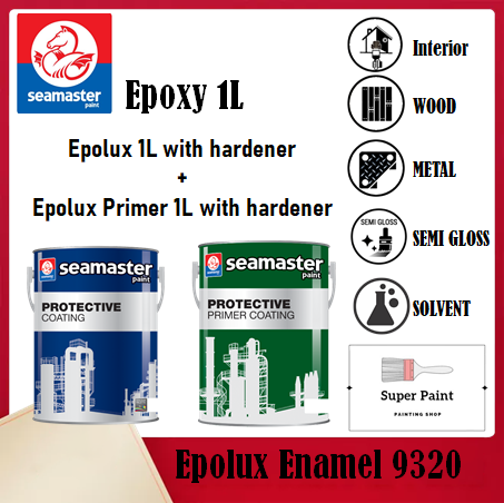 Cat Lantai Epoxy Set 1L Seamaster Paint Epolux + Primer | Lazada