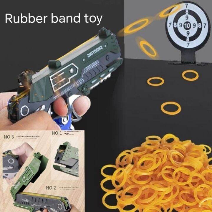 Rubber toy gun Mini Rubber Outdoor Toy | Lazada PH