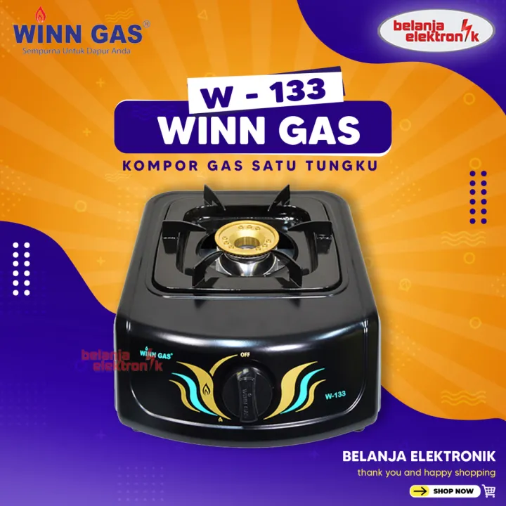 KOMPOR GAS 1 TUNGKU WINN GAS W-133 BURNER CAP KUNINGAN | Lazada Indonesia