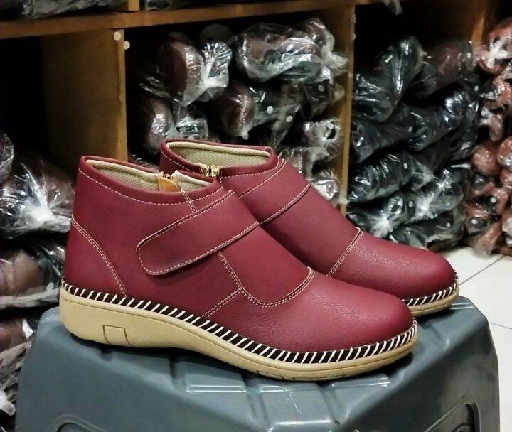 COD - Sepatu Boots Wanita Kickers Boot Murah Kerja Kantor Main Jalan ...