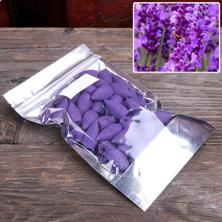 50xExtended Long Burn Large Backflow Smoke Tower Incense Cones Bulk ...