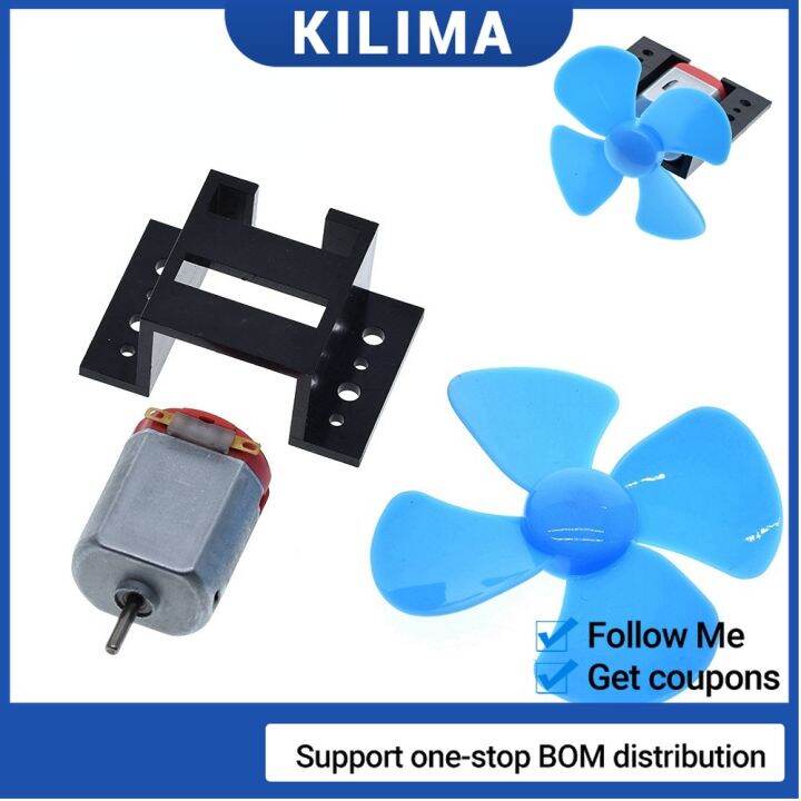 DC Micro 130 Gear motor with fan blade SMAll propeller 3-6V For Arduino ...