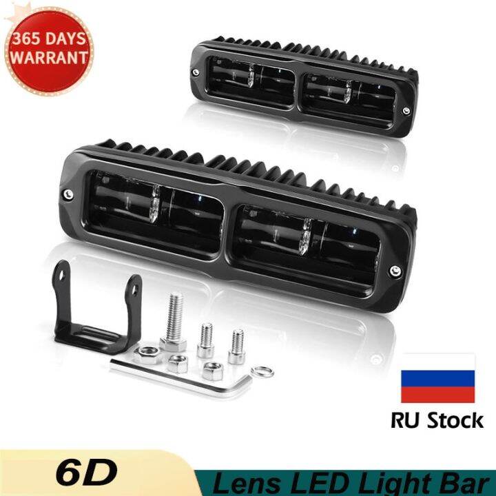 6D Lens LED Light Bar 6 inch Led Bar Offroad Driving Beam Work Lamp Fog ...