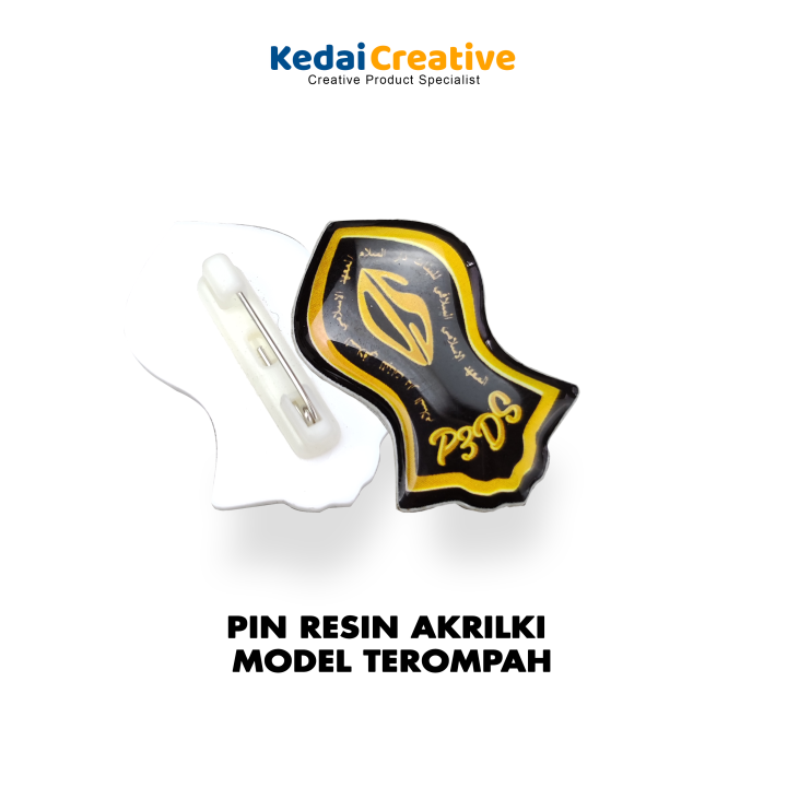 Kedaicreative Pin Akrilik Resin Model Terompah | Lazada Indonesia