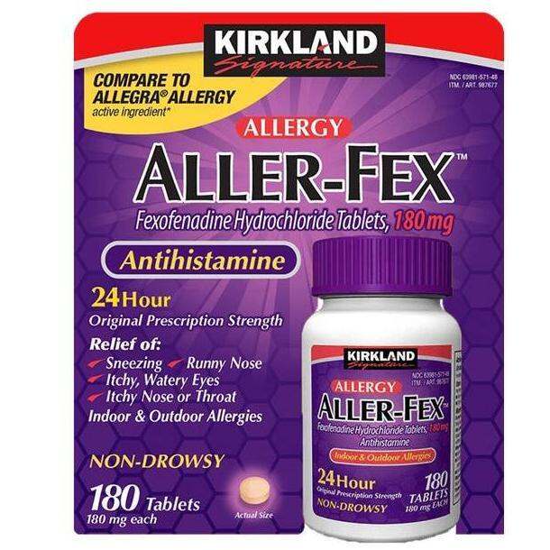Kirkland Signature | AllerFex 180miligrams | 180tabs. | Lazada PH