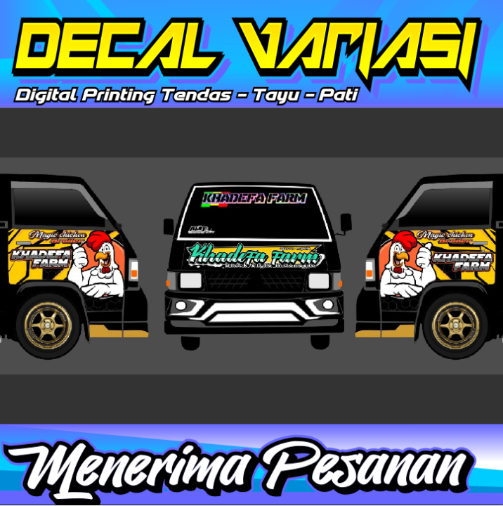 STIKER DECAL L300 STIKER VARIASI MOBIL L300 STIKER PINTU FULL STIKER ...