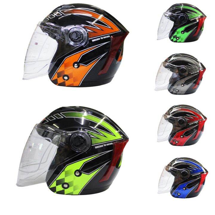 Helmet Accessories Motorcycle Half Face helmet Open Face BW | Lazada PH