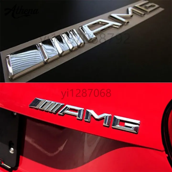 Hot New 3D Car Logo Letters Sticker Decal ABS Badge Emblem Benz AMG ...