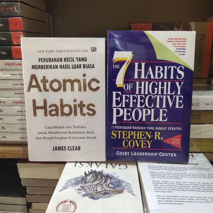 Paket 2 Buku 7 Habit Of Highly Effective People Dan Automic Habits By