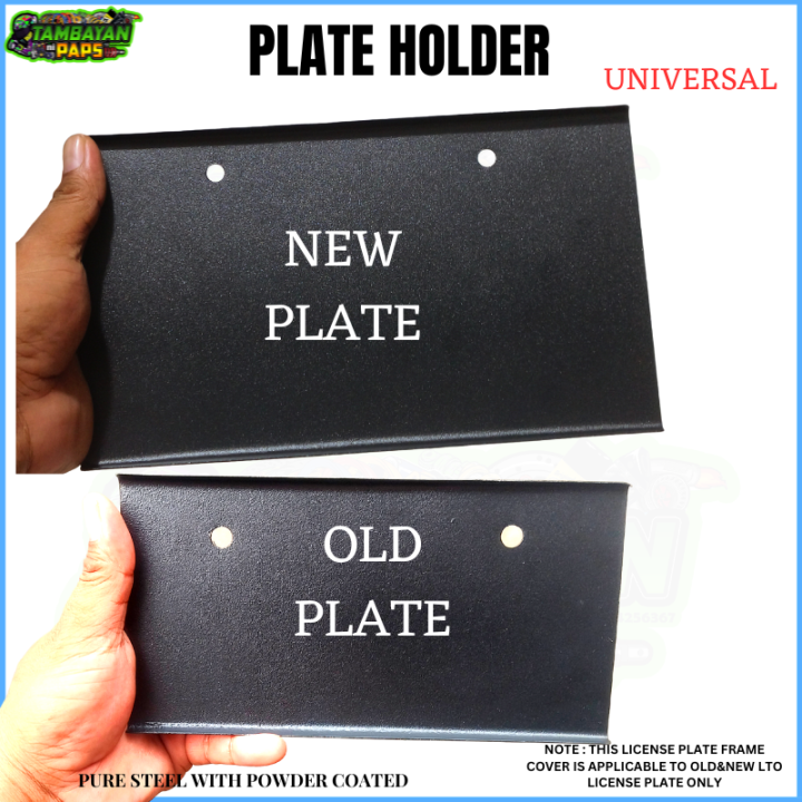 STEEL PLATE MOTORCYCLE PLATE NUMBER HOLDER PROTECTOR WITH POWDER COATED ...
