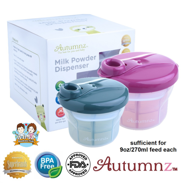 Autumnz Milk Powder Dispenser | Baby Milk Powder Container Storage Box ...