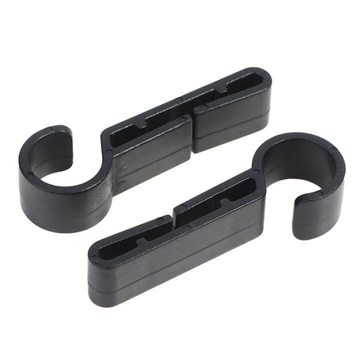 yeah 10Pcs Plastic Helmet Clips Attachment Head Light Clamps Black Set ...