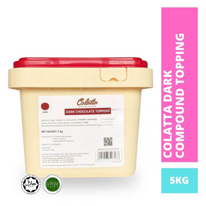 Colatta Topping Liquid Dark Chocolate 5kg / Topping Dark / Colatta ...