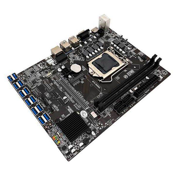 3X B250C BTC Mining Motherboard 12 USB3.0 to PCIE+Switch Cable+SATA ...
