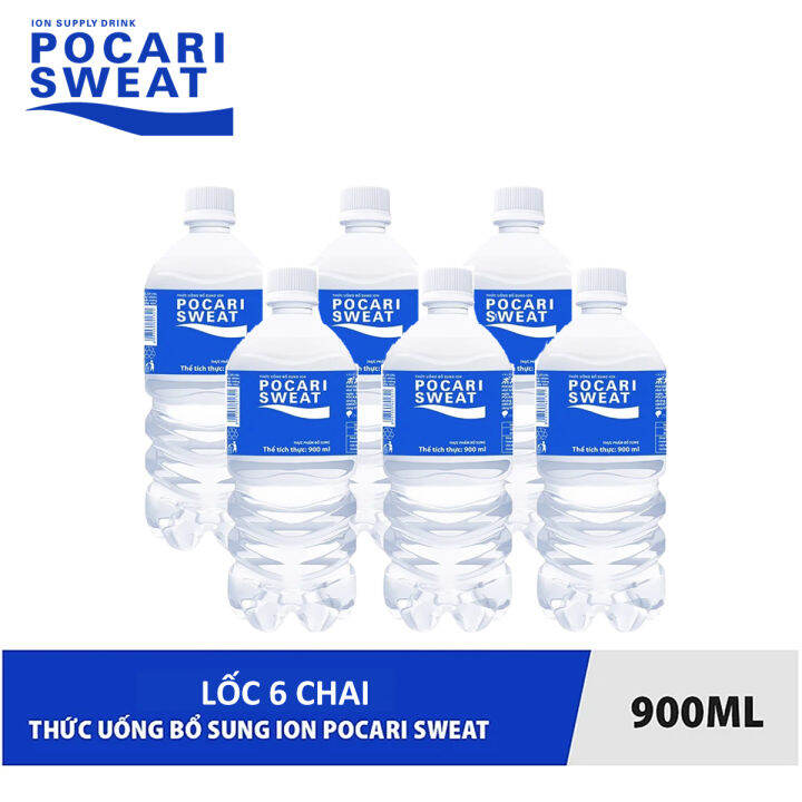 LỐC 6 CHAI THỨC UỐNG BỔ SUNG ION POCARI SWEAT 900ML | Lazada.vn