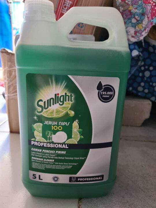 SUNLIGHT PROFESSIONAL LIME GALON 4 5 LITER | Lazada Indonesia