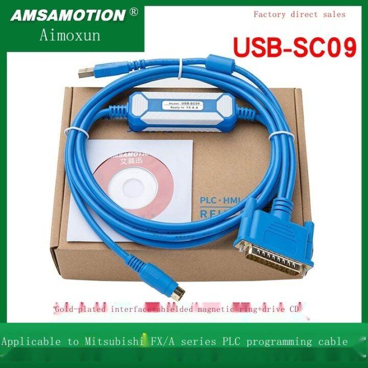 2022 Free shipping Suitable for Mitsubishi plc programming cable data ...