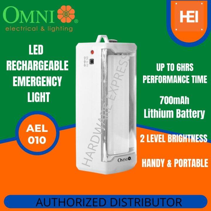 OMNI LED Rechargeable Emergency Light AEL-010 | Lazada PH