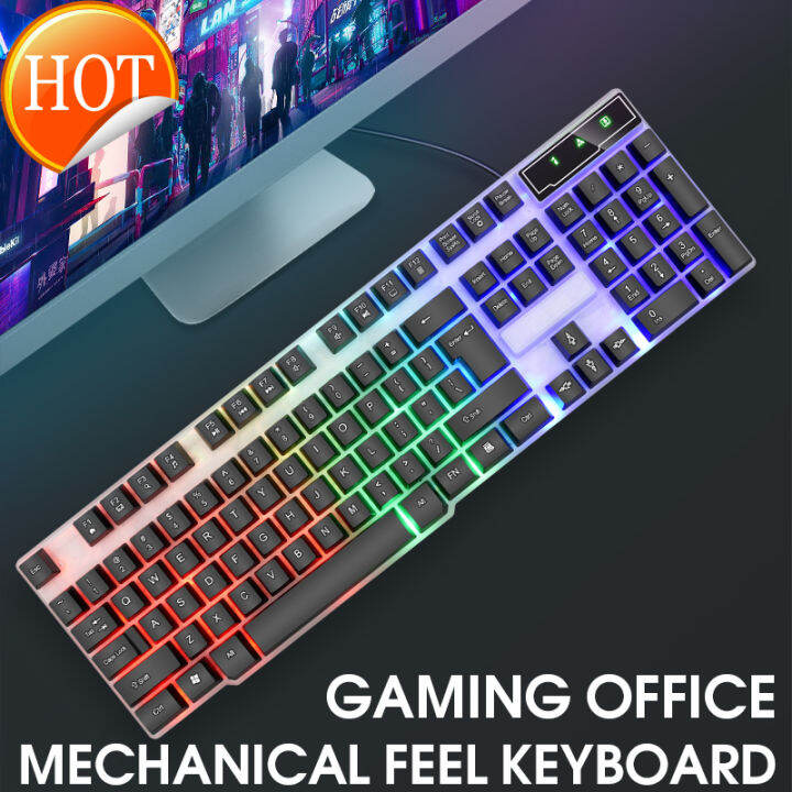 Computer keyboard Floating manipulator feel backlit gaming keyboard ...
