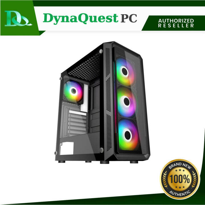 Trendsonic Frontier Hermes HE19A Tempered Glass Panel ATX Gaming Case ...