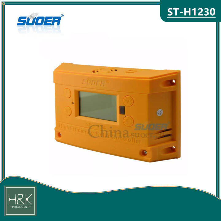 Suoer MPPT Charge Controller 30A 12V/24V Solar System Battery Charge Controller 30A ST-H1230 ...