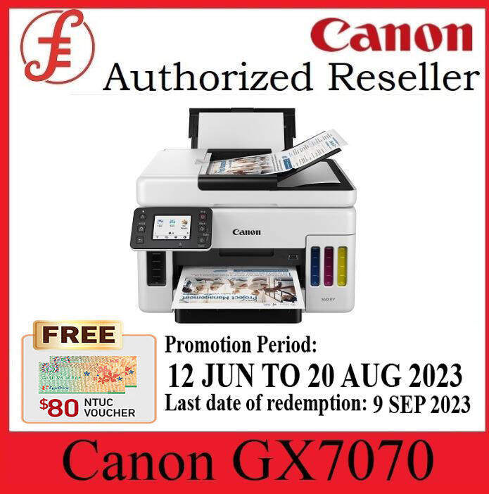 Canon MAXIFY GX7070 Easy Refillable Ink Tank Wireless 4-in-1 Duplex ...